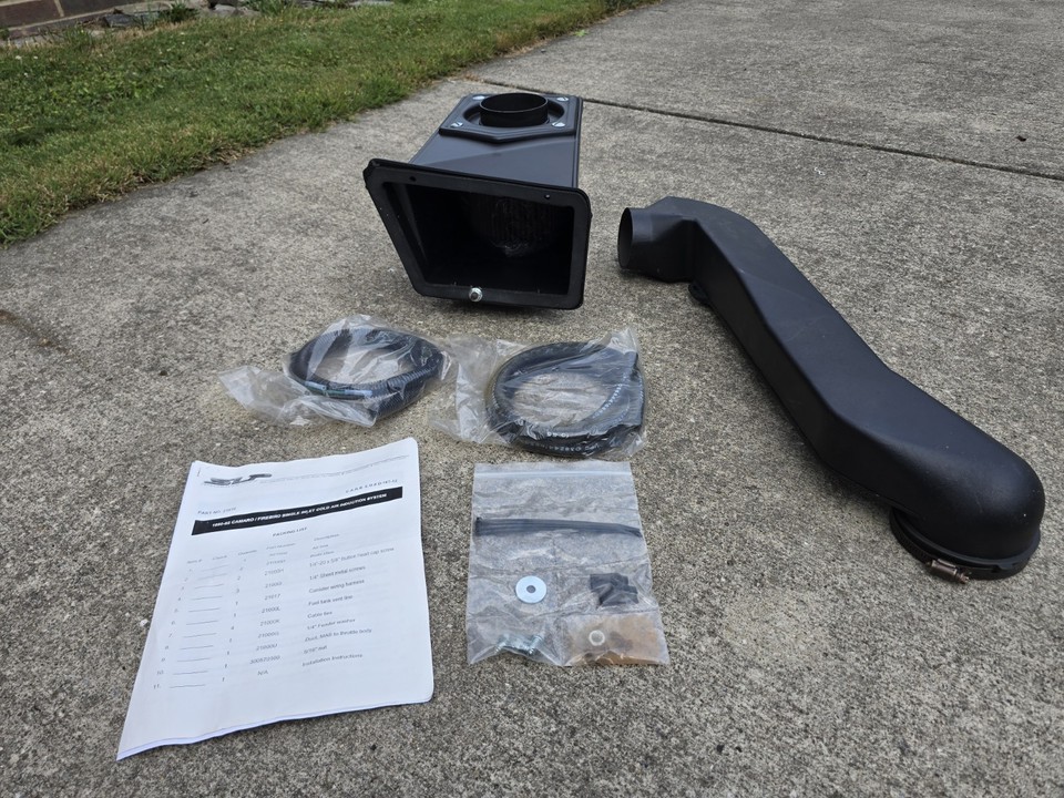 SLP Cold Air Intake for speed density 90-92 Firebird or Camaro NEW OLD ...