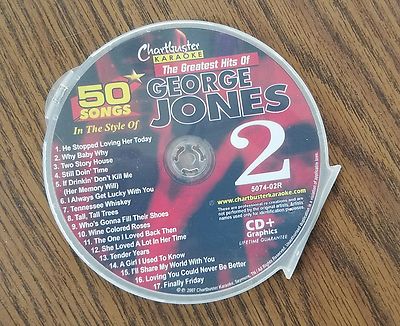 GEORGE JONES GREATEST HITS VOL 2 COUNTRY KARAOKE CDG 5074-02 CD+G MUSIC ...