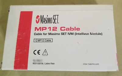 OEM MASIMO 1847 MP12 PATIENT CABLE FOR MASIMO SET IVM (INTELLIVUE ...