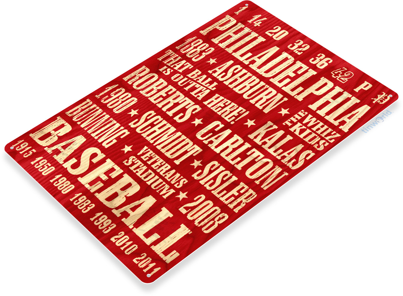 TIN SIGN Philadelphia Baseball Phillies Metal Décor Store Card Shop ...