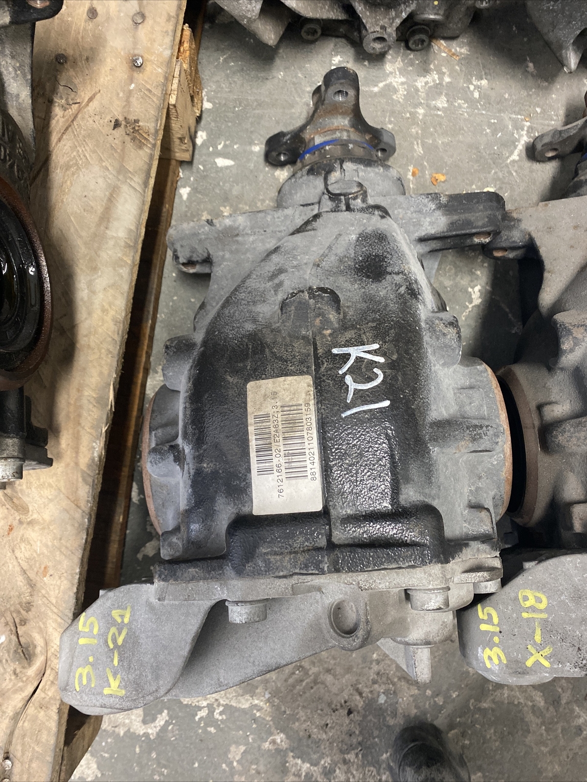 12-18 BMW F31 F32 F33 F34 F30 REAR DIFFERENTIAL 3.15 7612166 2014 328I ...