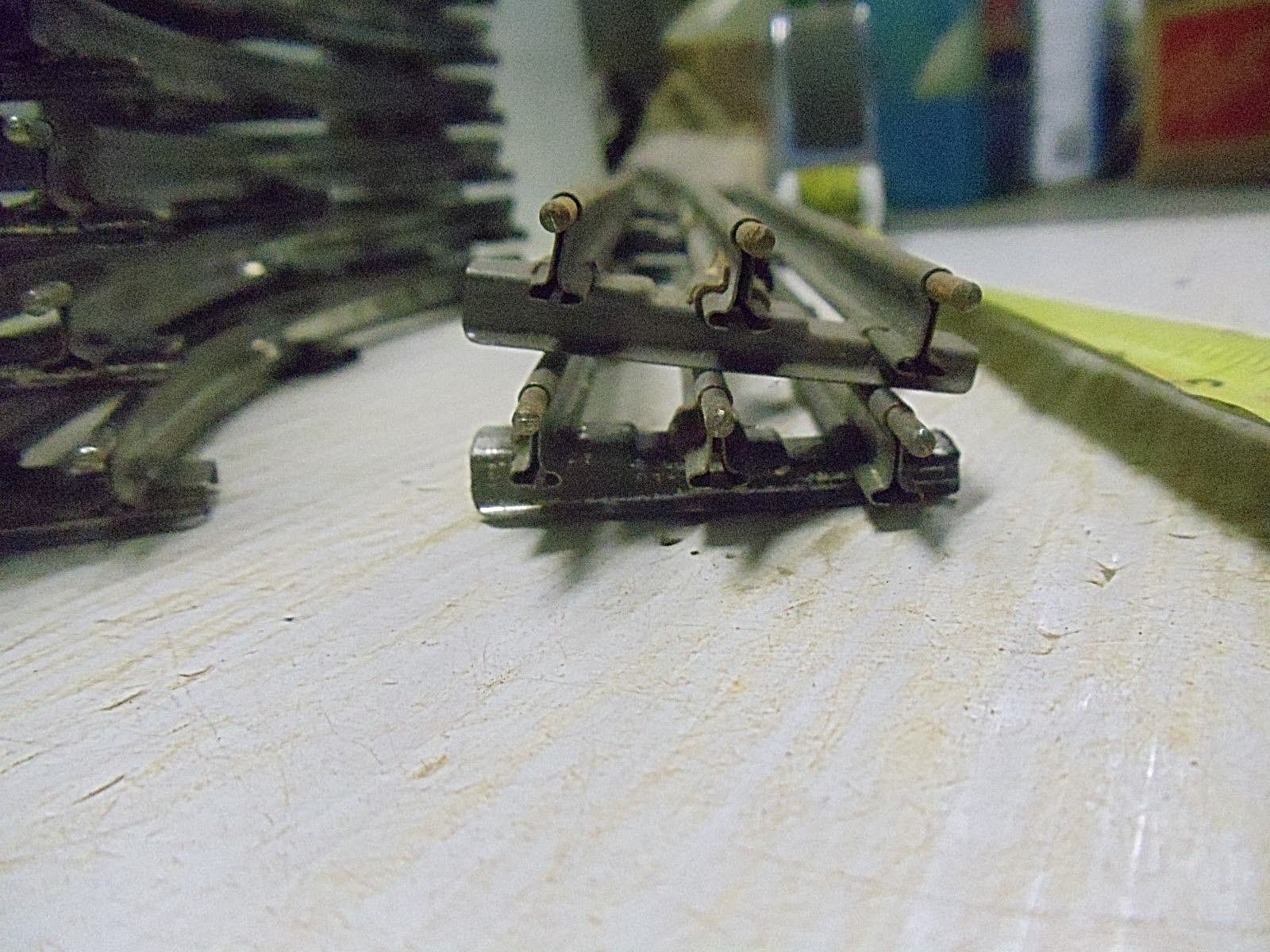 Old Vintage O GAUGE Train Track 3 Rail BANKED Lot 7 Curves & 2 Straight ...