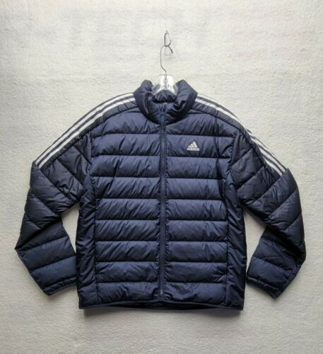 Adidas Essentials Down Insulated Puffer Jacket Men's Navy Blue White ...