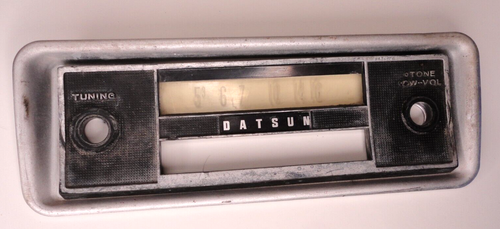 Vintage Original DATSUN AM Radio Faceplate and Bezel HTF F1A | eBay