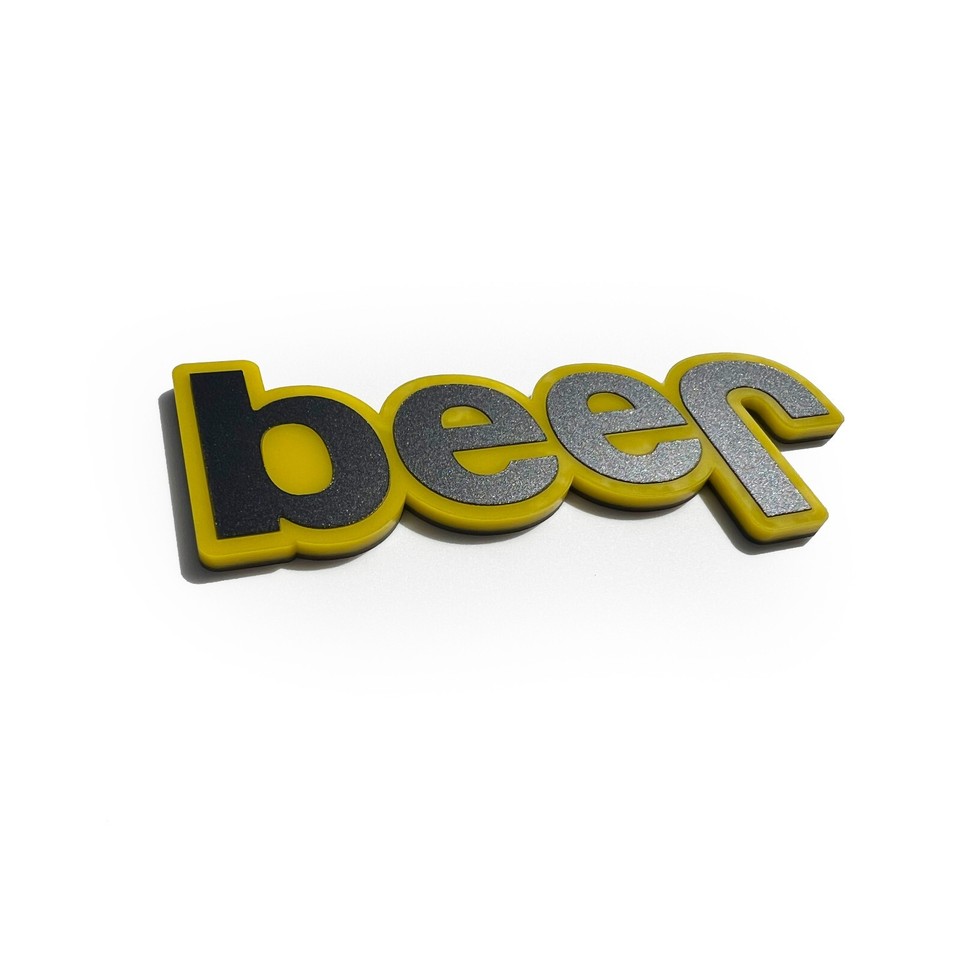 Beer EMBLEM Badge fits JEEP WRANGLER YJ JL JK TJ CJ Grand Cherokee WK2 ...