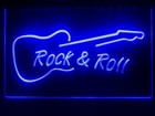Guitar Rock & Roll Neon LED light Sign Club Pub Decorations size 12 x 8 ...