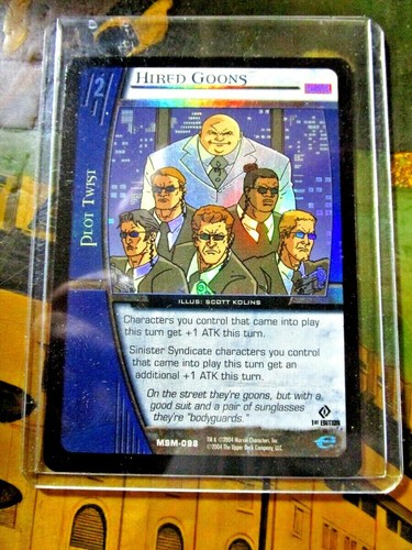 KINGPIN Hired Goons - MSM-098 Holo NM VS MSM 2B3 | eBay