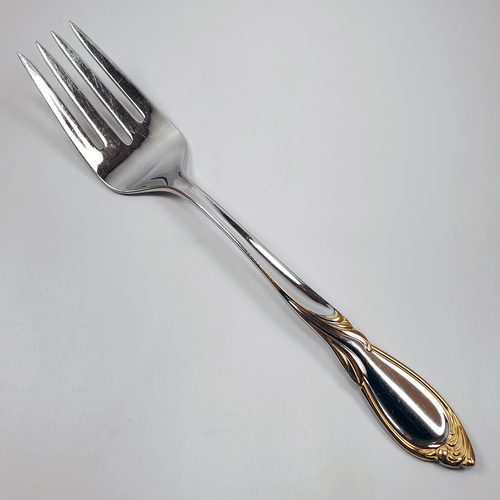Yamazaki Cache Cold Meat Serving Fork 9 1/4" Stainless Gold Accent ...
