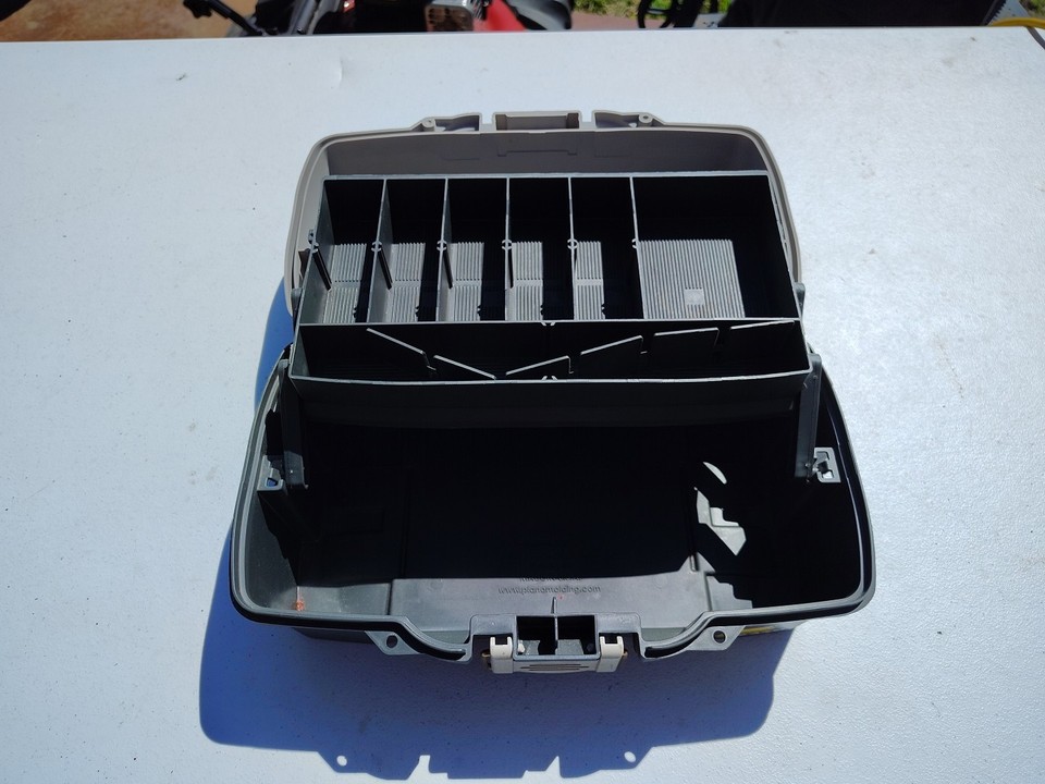 Plano 6201 One-Tray Tackle Box, Bait Storage, Extending Cantilever-tray ...