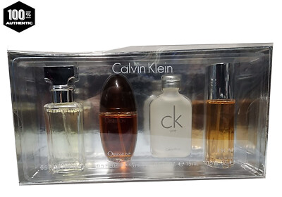 Calvin Klein CK 4 PC Mini Gift Set - Escape Obsession CK1 Eternity for ...