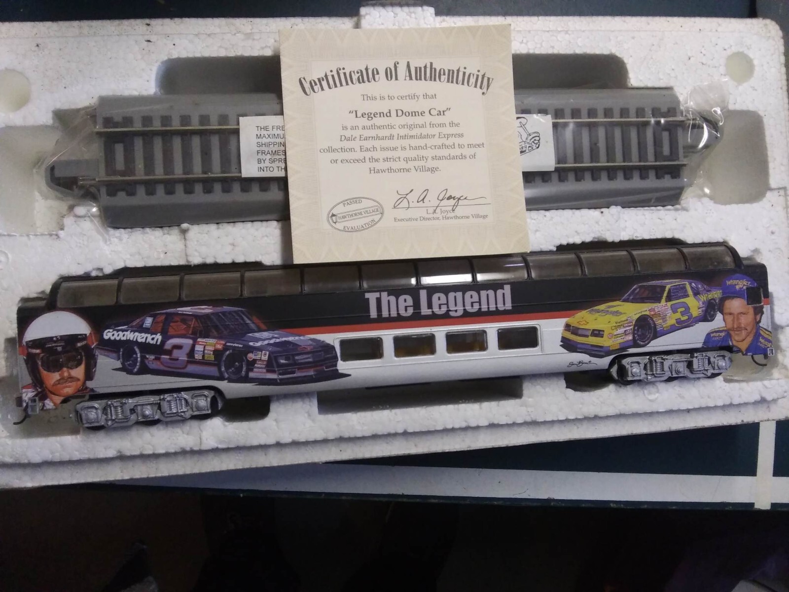 Dale Earnhardt Sr. Hawthorne Village Collection Train set Piece The ...
