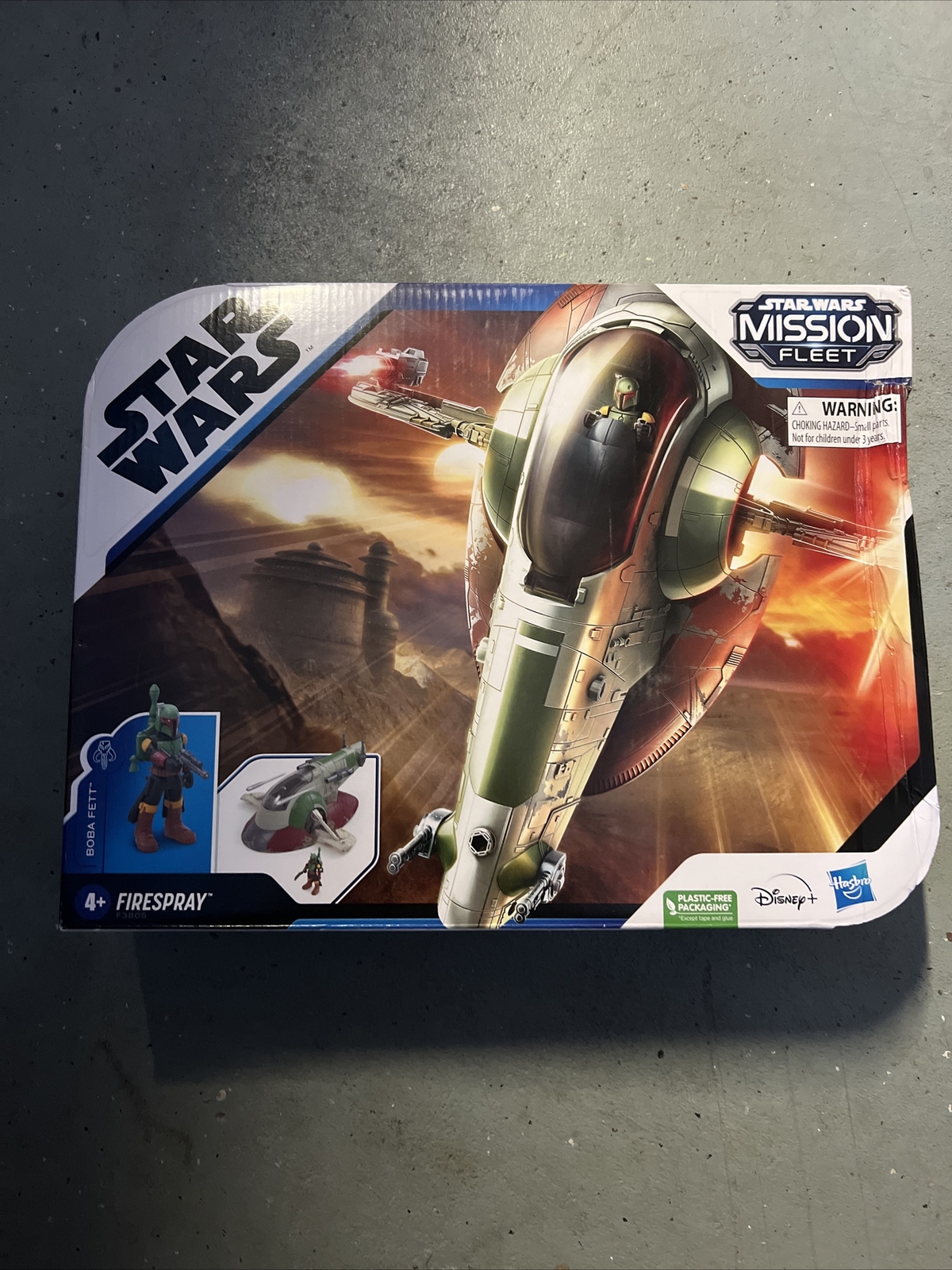 Star Wars Mission Fleet Boba Fett's Deluxe Starship Firespray Slave I ...
