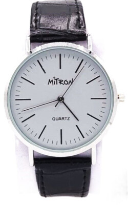 Mitron Uhr Frauen Armbanduhr Damen Quarzuhr Kunstlederarmband Schwarz ...