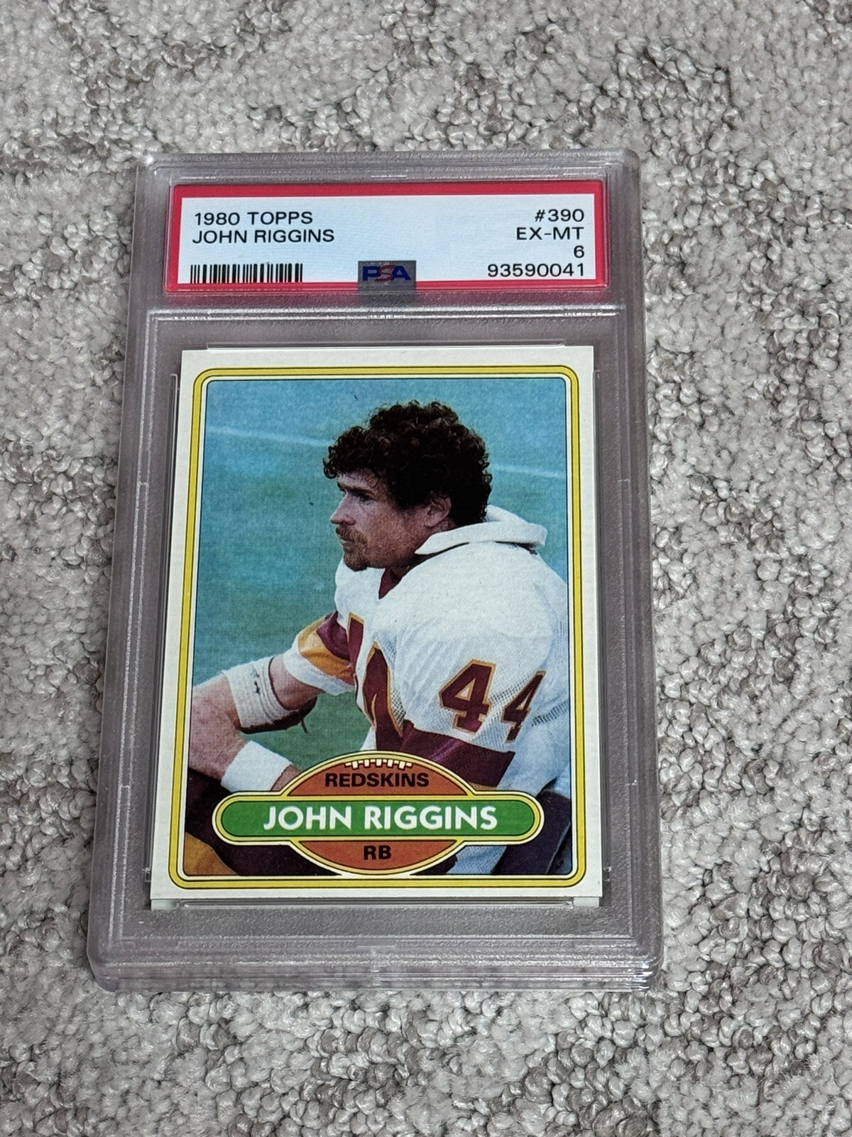 1980 TOPPS FOOTBALL CARD PSA 6 HOF JOHN RIGGINS WASHINGTON REDSKINS | eBay