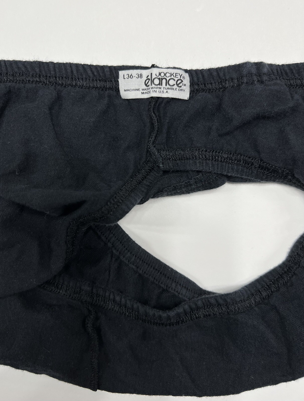 VTG 1976 JOCKEY ELANCE TUXEDO BLACK BIKINI BRIEF, Men… - Gem