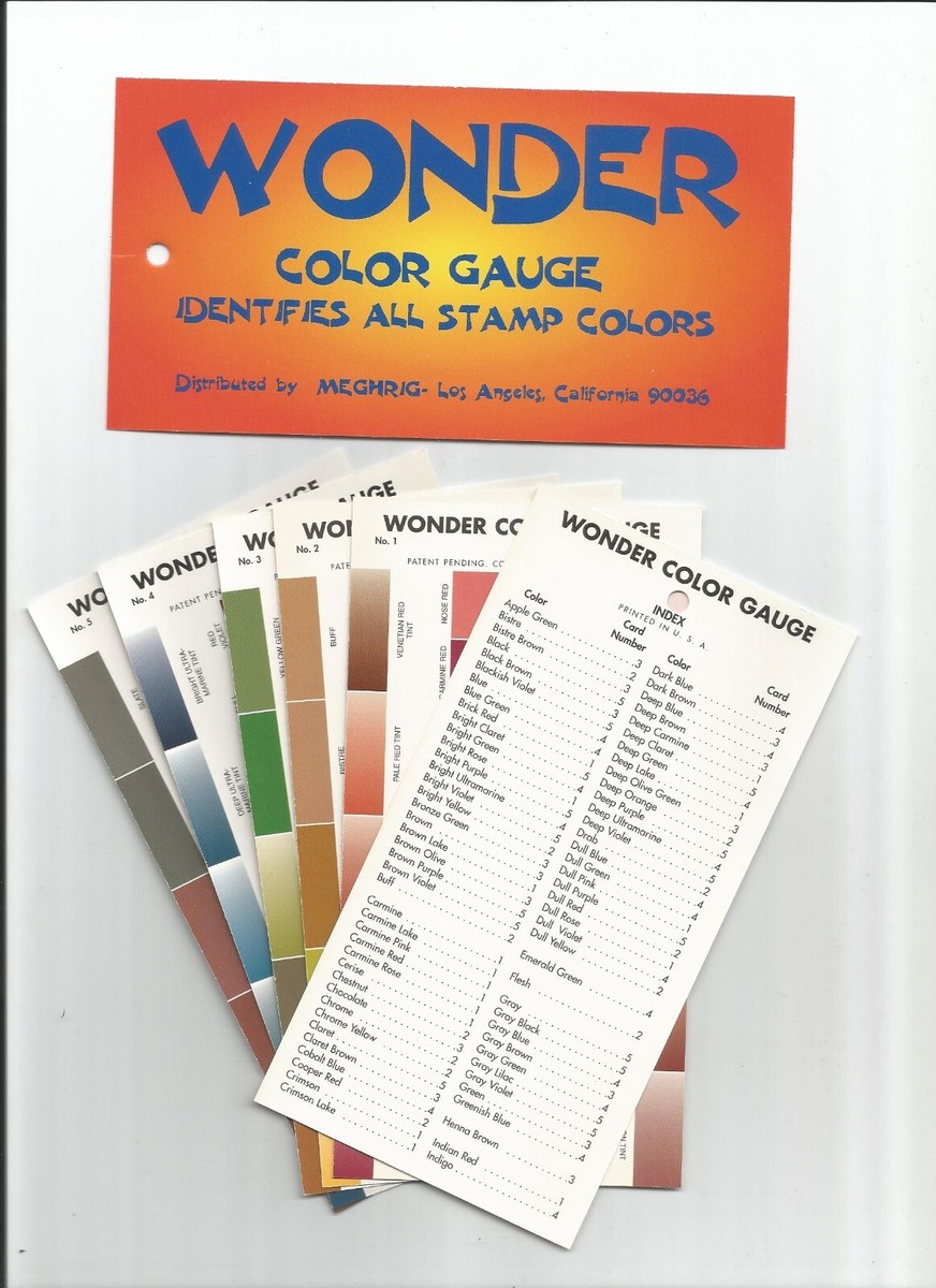Stamp Colour Chart