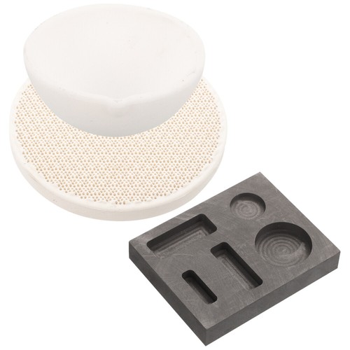 Melting Pot Crucible Graphite Ingot Combo Mold Set Crucibles Metal Kit ...