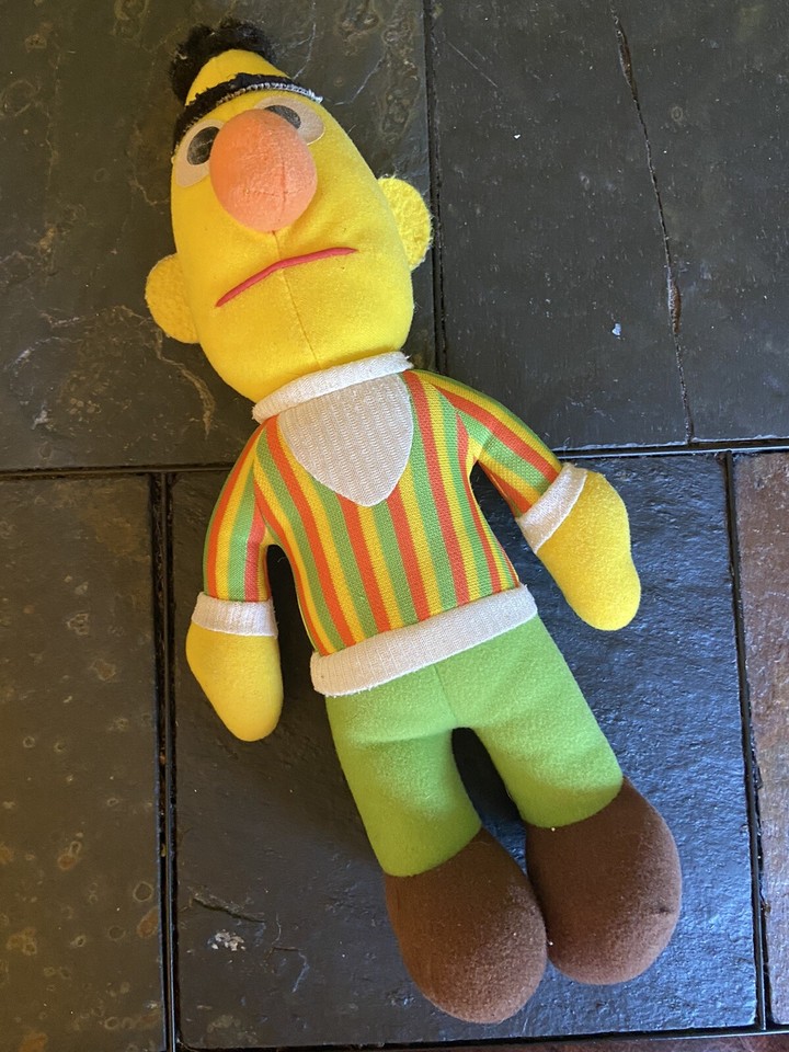 1985 Playskool Bert 12” Vintage Plush Sesame Street Stuffed Doll Toy | eBay