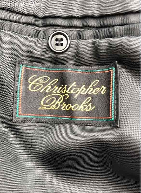 Christopher Brooks Mens Black Long Sleeve Inner Pockets Trench Coat Size 42R | eBay