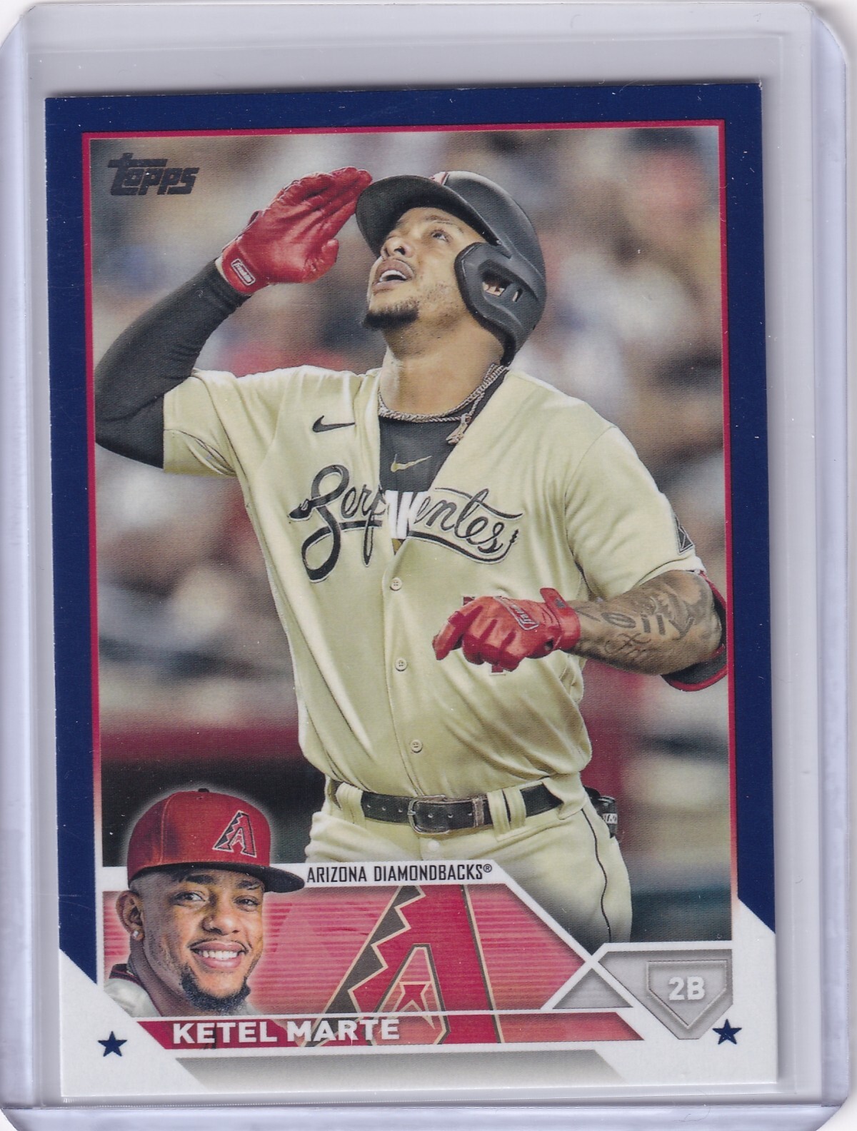 2023 Topps Series 1 Ketel Marte Royal Blue Parallel #239 Arizona ...