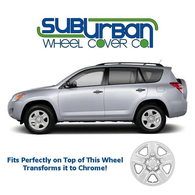 FITS 2006-2012 Toyota RAV4 # IMP-73X 17" 5 Spoke Chrome Wheel Skins NEW ...