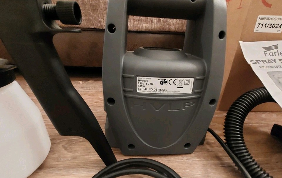 Earlex HV1900 Paint Electric Sprayer HVLP Spray Station Used Once | eBay UK