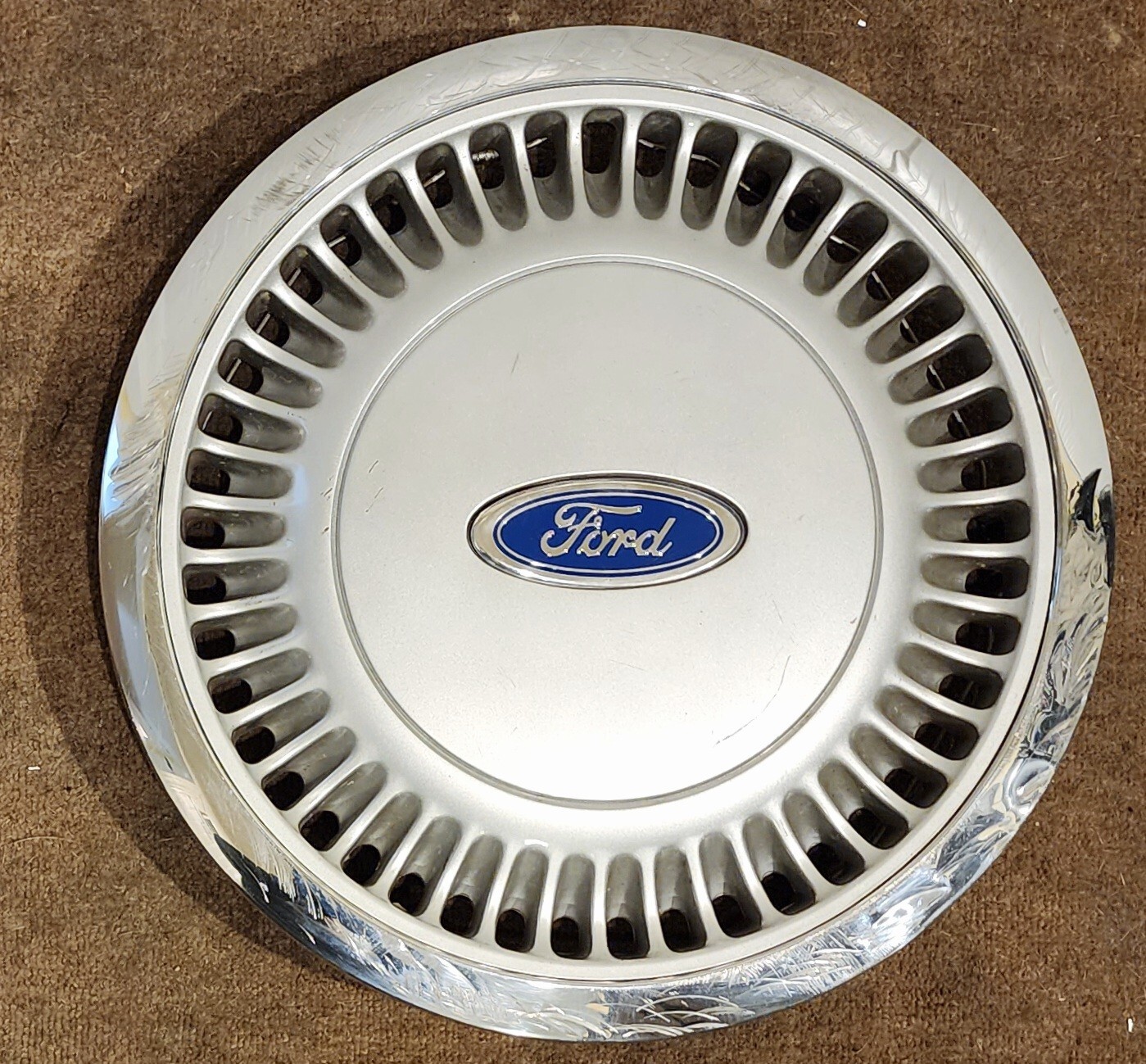(1) OEM 1986-1991 Ford Taurus 14" DELUXE Hubcap Wheel Cover #0H p/n ...