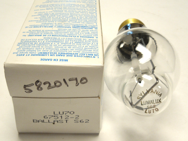SYLVANIA Lu70 Mogul S62 Lumalux 70 Watt HPS High Pressure Sodium Light ...