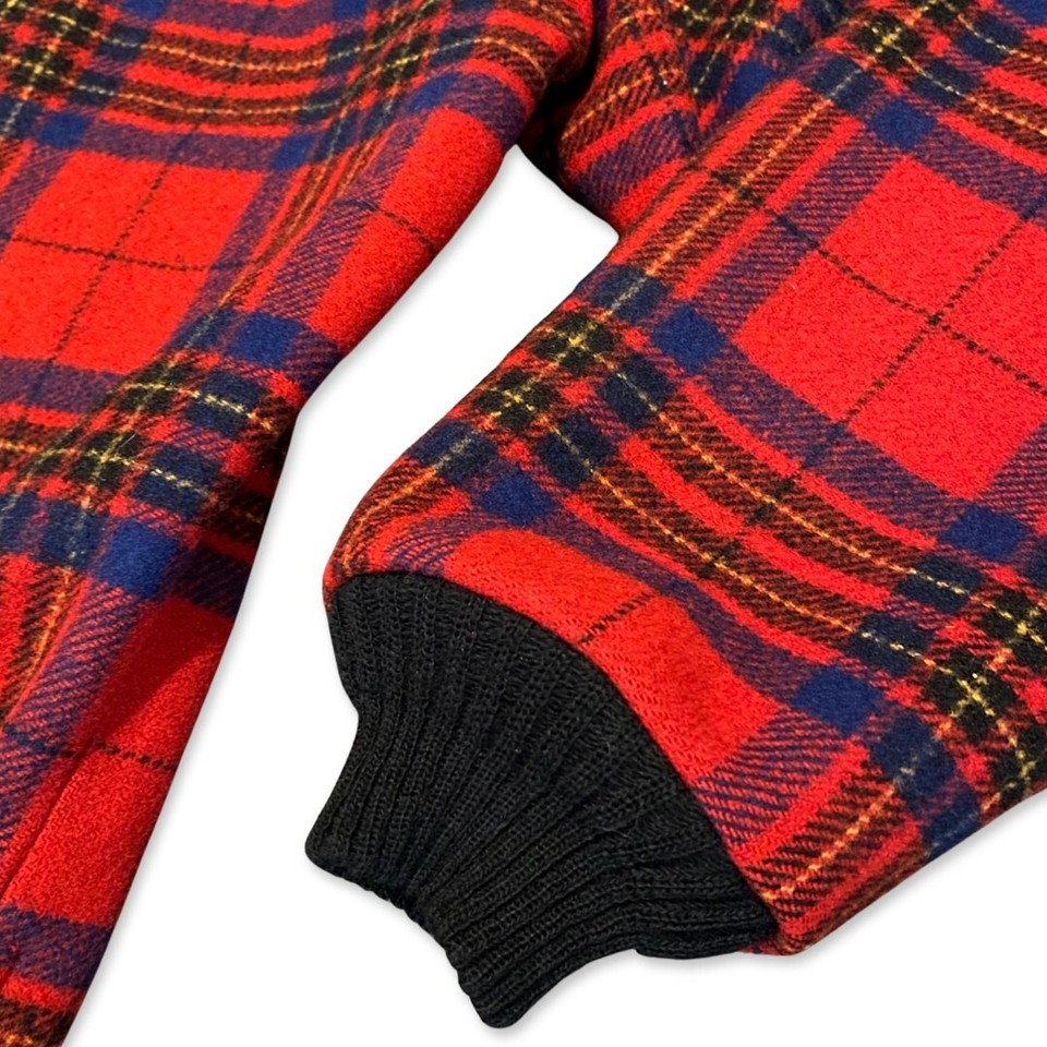 Vintage Pendleton Bomber Jacket Thinsulate Lined Mens Size XLRed Plaid | eBay