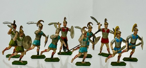 Heyde -GERMANY solid lead -Roman Infantry attacking -Lot of 10-Lot G25 ...