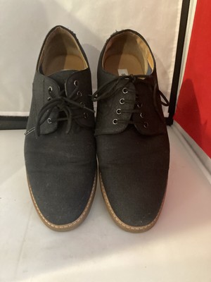 Steve Madden Newstead Men's Black Canvas Oxford | Size 9.5 | Excellent ...