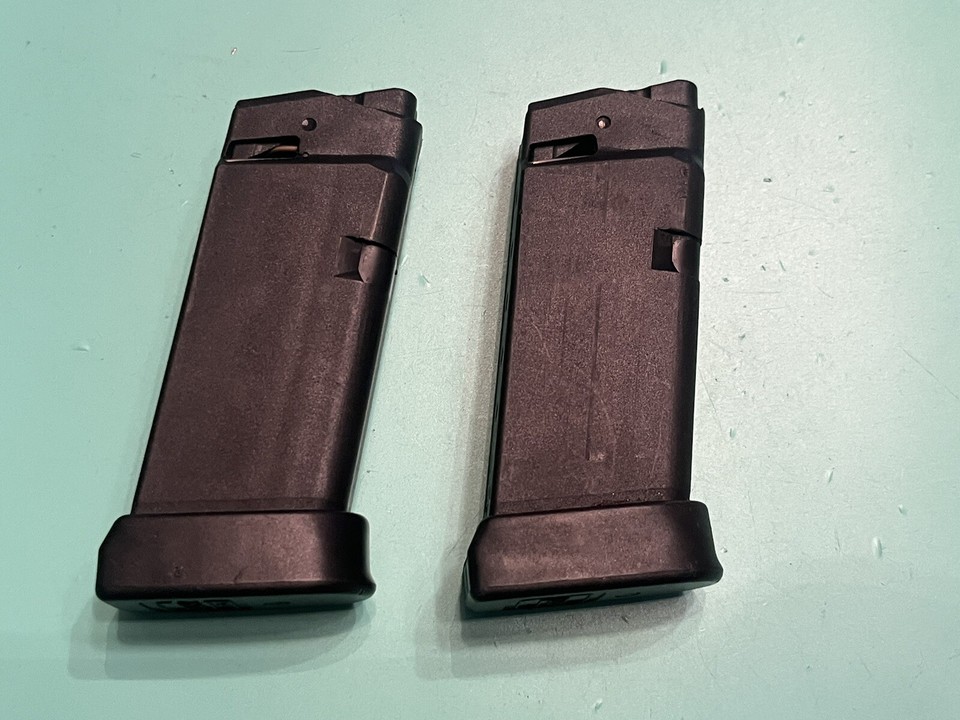 USED FACTORY OEM GLOCK 36 MAGAZINE PAIR (2) .45 ACP CALIBER 6 ROUND | eBay