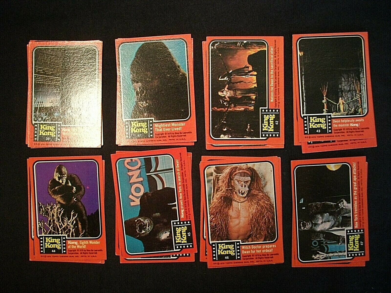 1976 Topps KING KONG cards QUANTITY U PICK READ DESCRIPTION 4 LIST ...