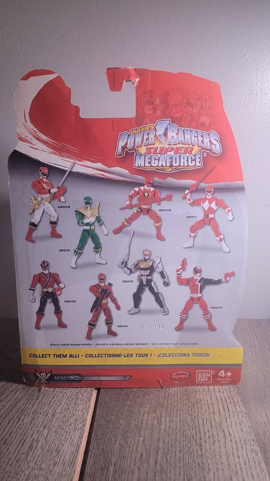 Power Rangers Super Megaforce Mighty Morphin Red Ranger Bandai - New in ...