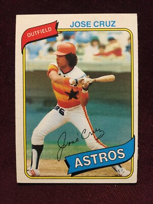 1980 Topps #722 Astros Jose Cruz Baseball Card | eBay