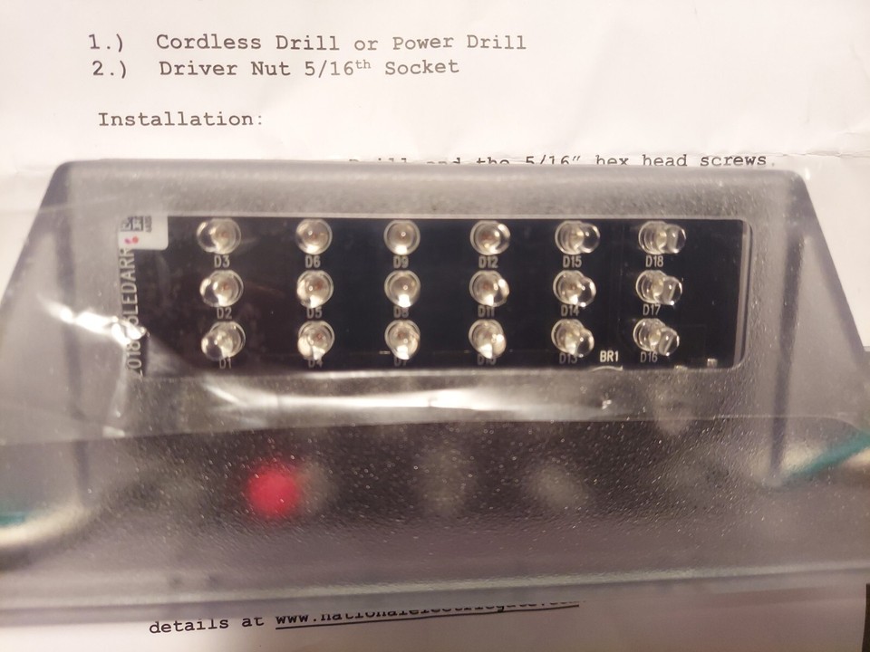 National Electric Gate Co. LED ARRAY NEG-2018-3LEDARR Gate Arm light ...