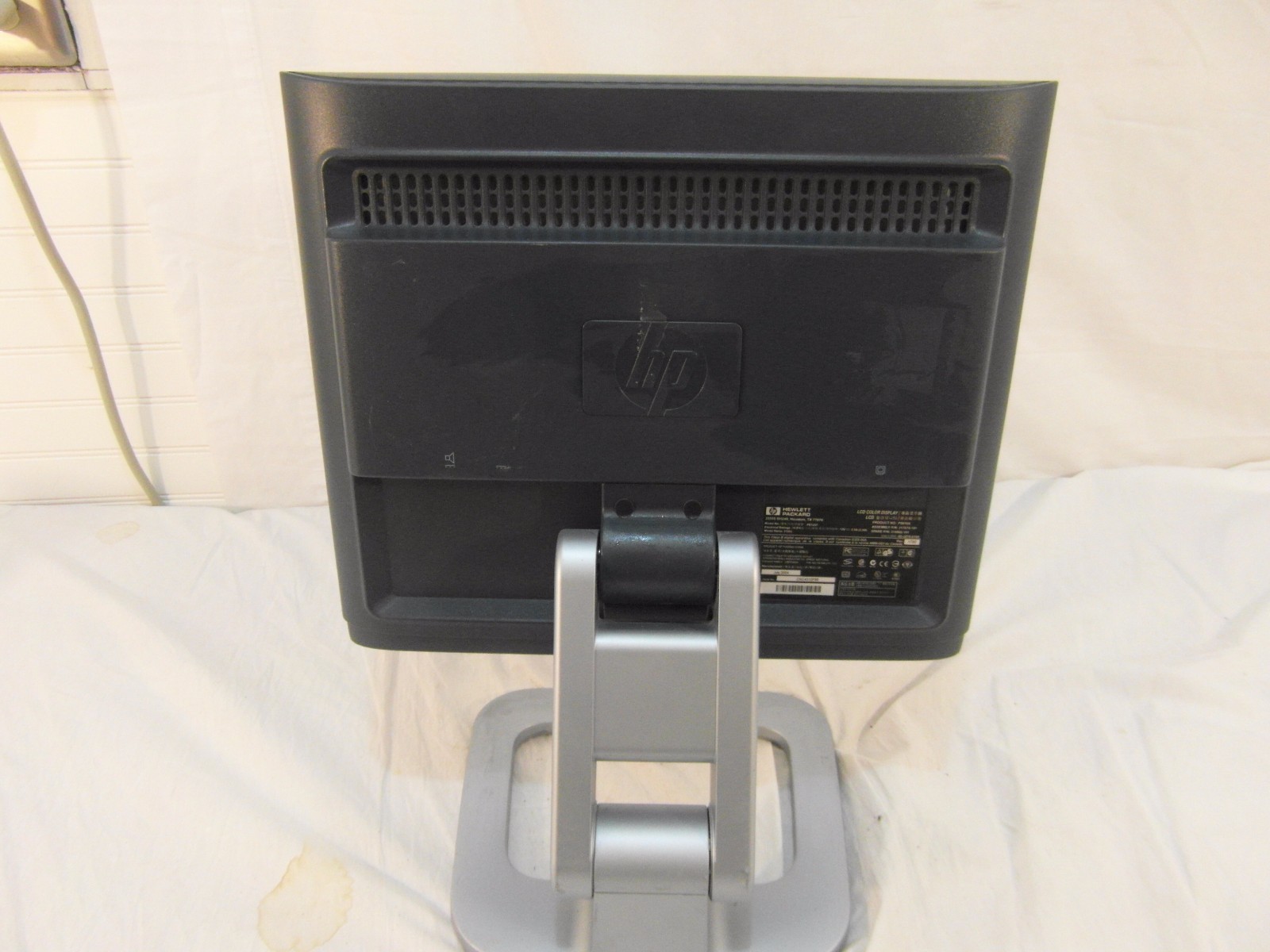 HP Silver Black Flat Screen LCD 15" Computer Monitor NO CABLES 32908 | eBay