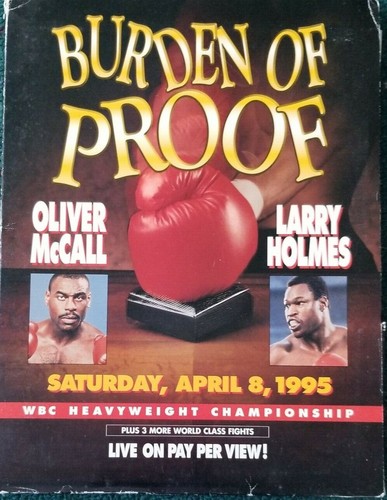 Larry Holmes vs Oliver McCall & Luis Santana vs Terry Norris press kit ...