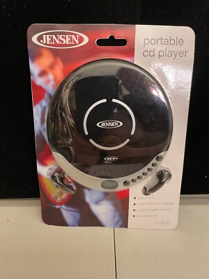 Jensen CD-60C Personal BassBoost Portable compact CD Walkman Player ...