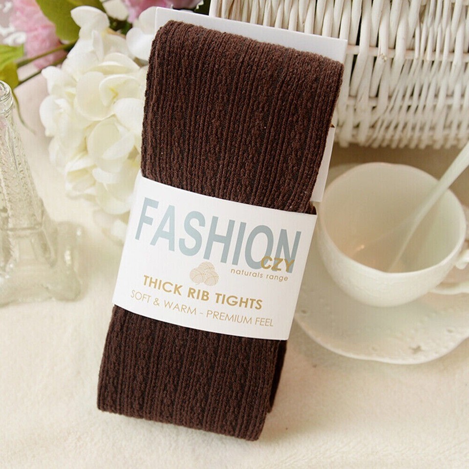 Full/Open Toe Ladies Yarn Knitted Footed Tights Woolen Winter Stretch ...