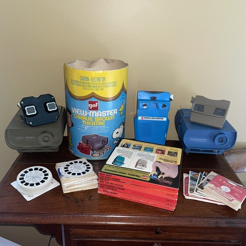 Viewmaster Lot -Projectors, Talking Viewer, 5 Talking Sets, Misc ...