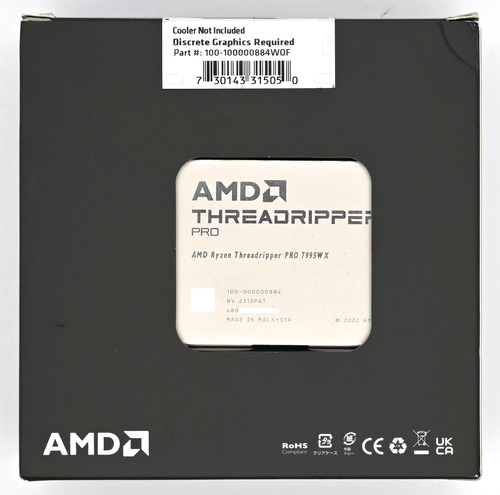 Processeur AMD Threadripper PRO 7995WX (5,1 GHz, 96 Cœurs, Socket sTR5 ...