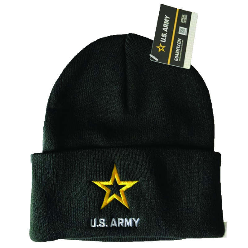 NEW United States Army knit cap hat. Black. | eBay