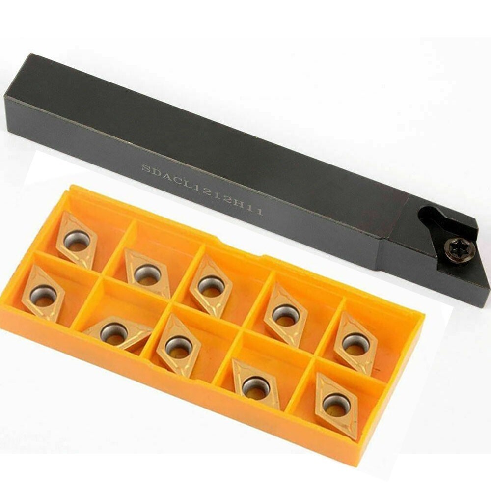 SDACL1212H11 CNC Lathe External Turning Tool Holder + 10Pcs DCMT11T304 Insert | eBay