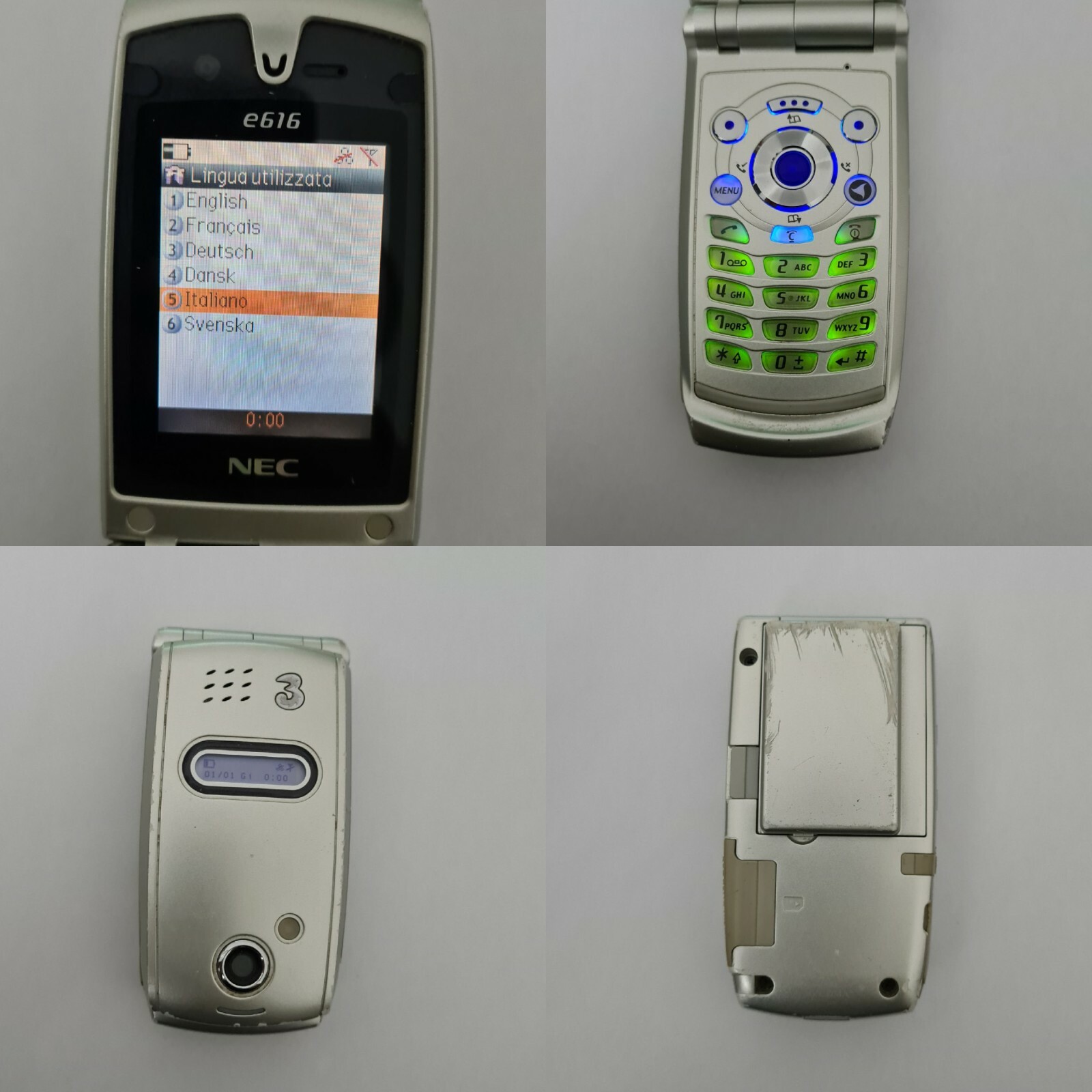 NEC e616 specs, faq, comparisons