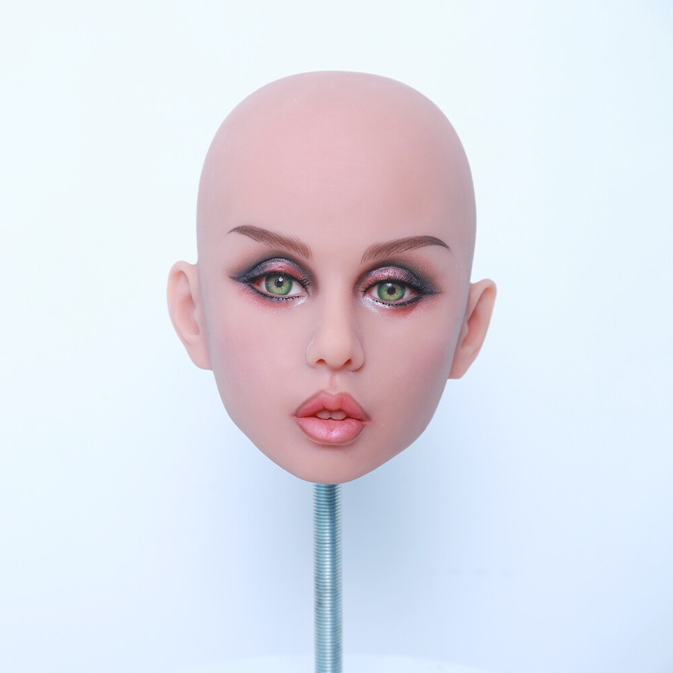 Oral Sex Toys TPE Skeleton Sex D-oll Head With 2 Wig Realistic Adult ...