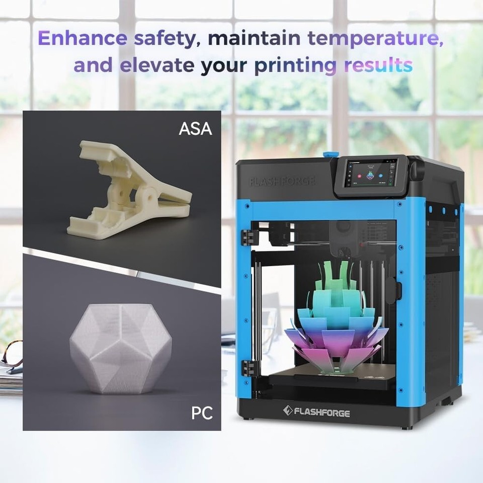 FLASHFORGE Adventurer 5M 3D Printer Enclosure Kit Safer & Quieter Cover ...