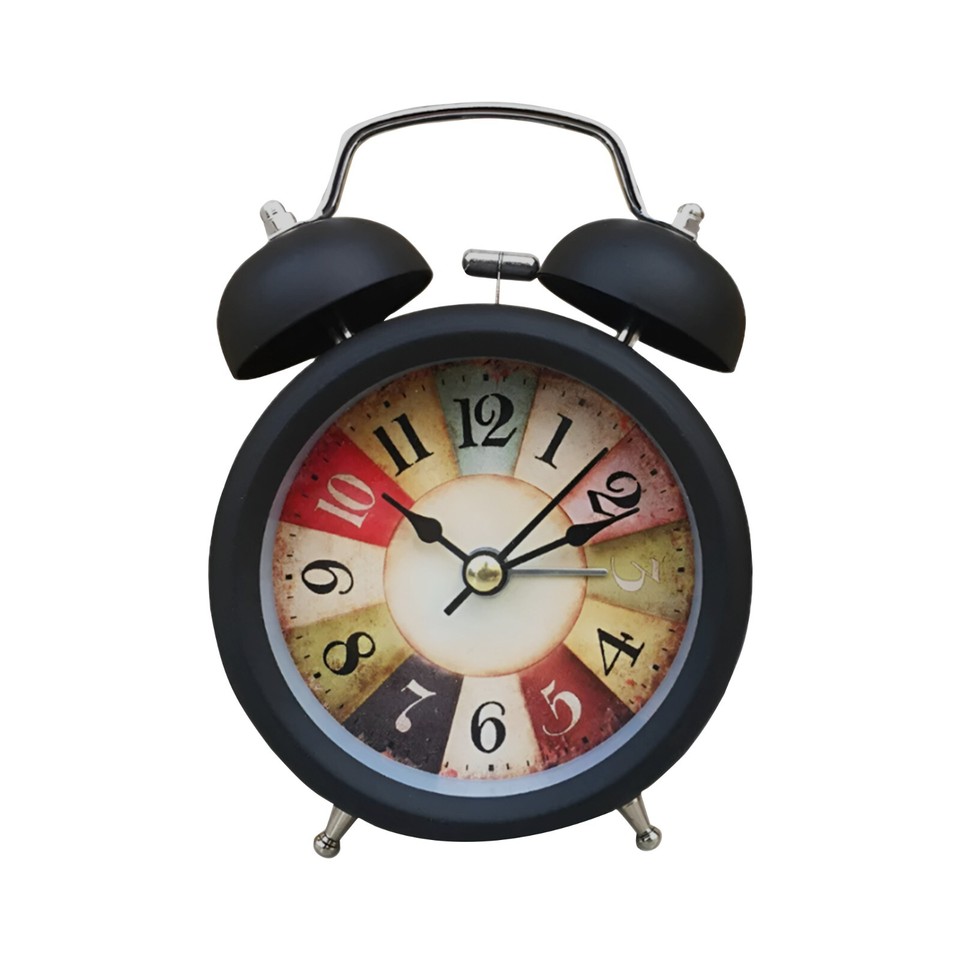 Super Loud Double Bell Alarm Clock with Night Light Bedside Home Decor ...