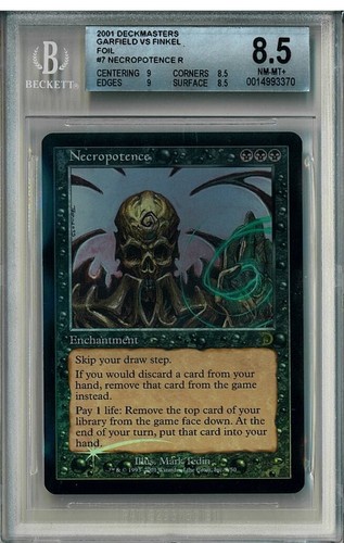 MTG 2001 Deckmasters Garfield Finkel Necropotence FOIL BGS 8.5 (9,9,85,85) Magic | eBay