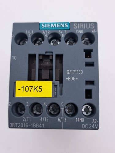 Siemens Sirius 3RT2016-1BB41 Contactor 24VDC Coil | eBay